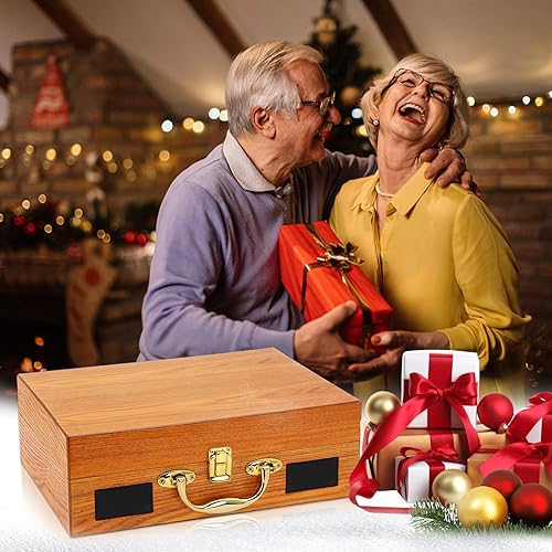 MUSITREND Musitrend Nostalgic Record Player with Bluetooth 3 Speed Turntable Belt Driven Portable Suitcase fit for Home Decoration, Brown (T316WI-USWI)