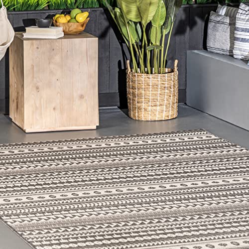 nuLOOM Teofila Indoor/Outdoor Accent Rug, 3x5, Grey