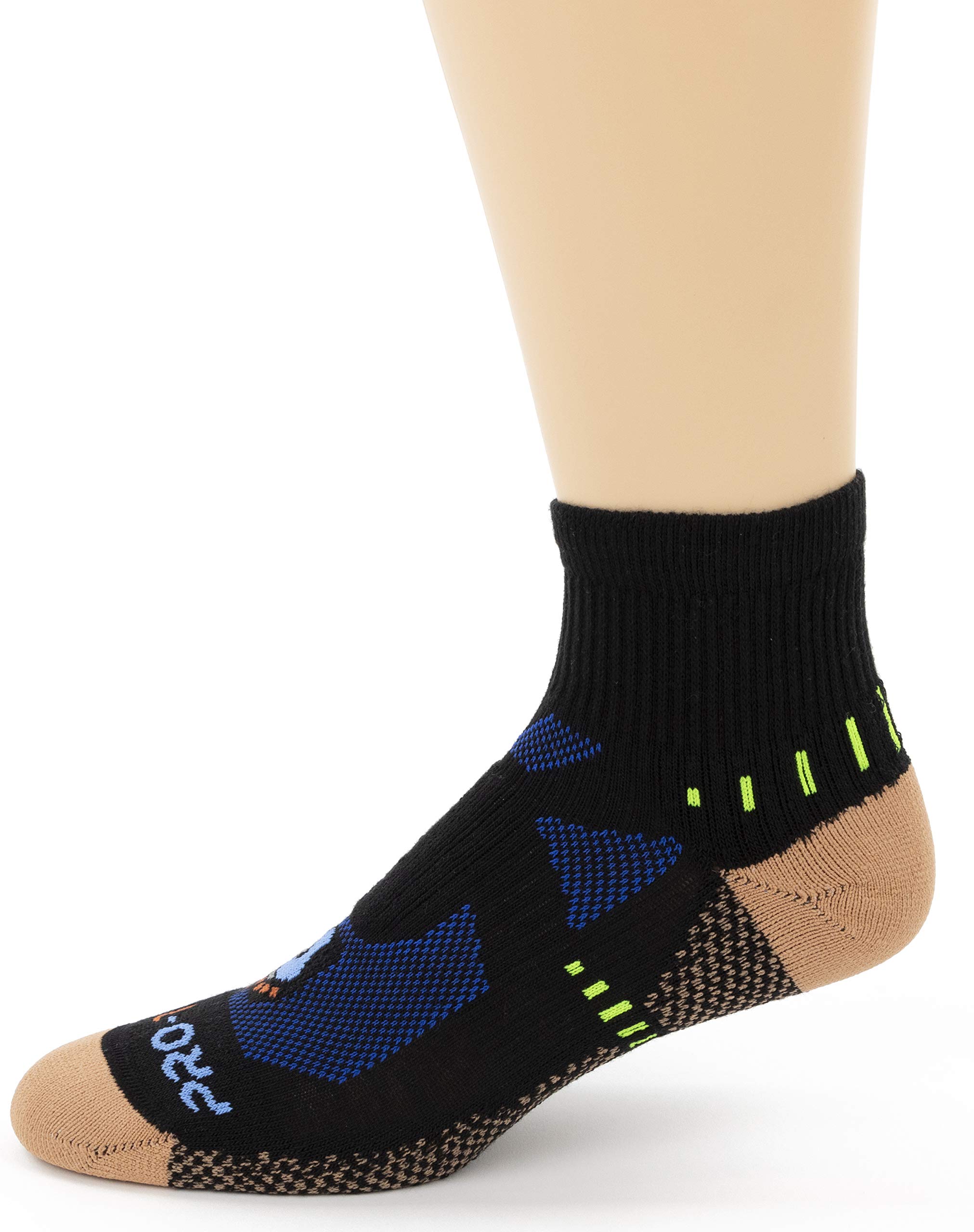 Pro-Tect Copper Athletic Extreme Fitness Socks Made in the USA (2-Pair)