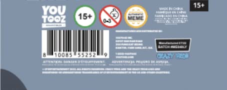 YouTooz Crazy Frog Vinyl Figure Meme, 3.4" Inch Collectible Crazy Frog Meme Figure Meme Collection