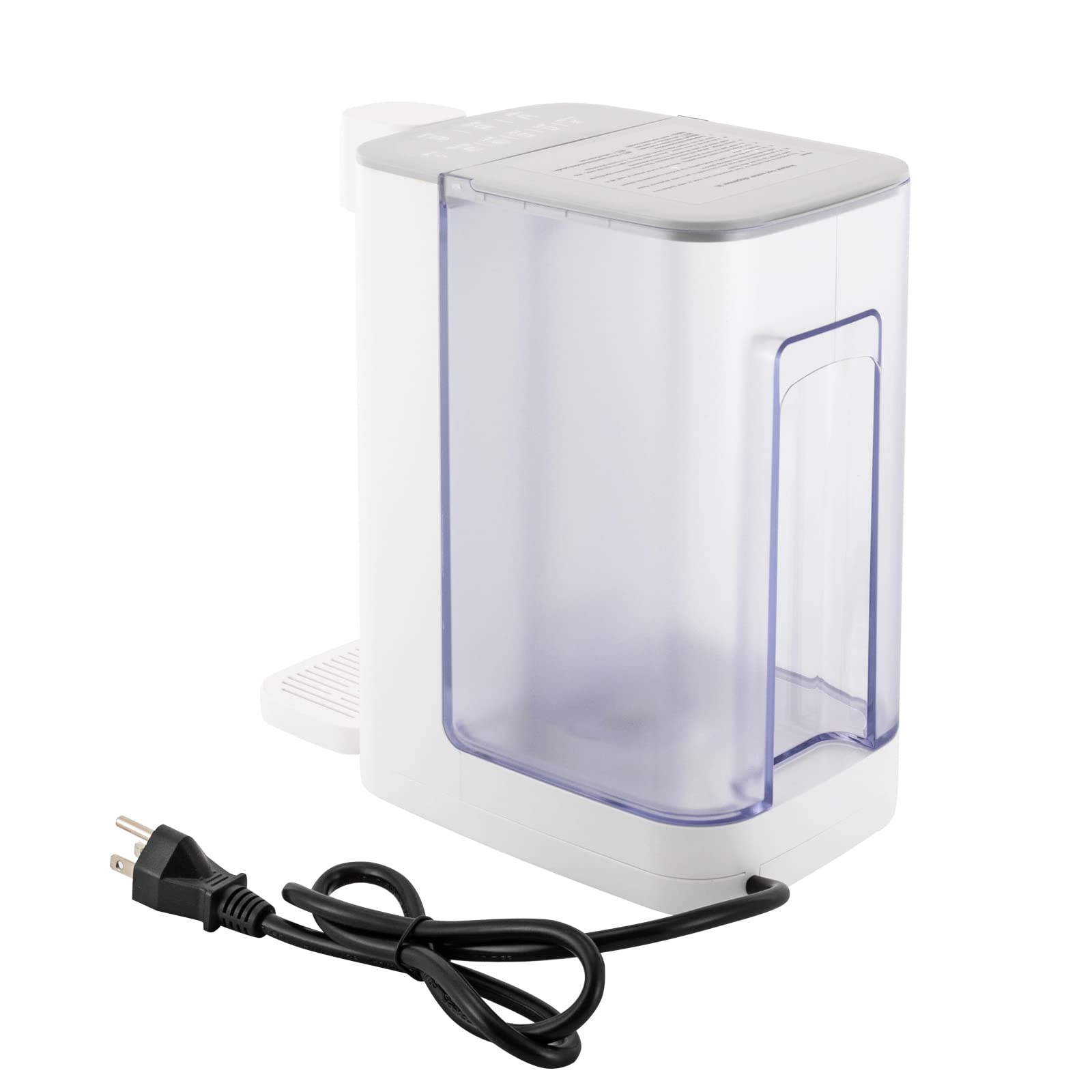 MANULOOT Countertop Instant Hot Water Dispenser, Instant Hot Water Dispenser, Quick Heating Water Dispenser, Adjustable 5 Temperatures Countertop Hot Water Dispenser | US Stock (White)