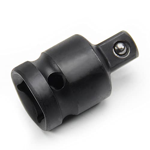 Utoolmart 1/2 Inch Drive (F) x 3/8 Inch (M) Impact Socket Adapter for Ratchet Wrenches, Female to Male, Cr-Mo