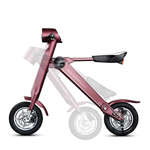 Wonzoneddzxc Electric Bicycles Electric Scooter Smart City Walking Electric Bicycle Mini Folding Electric Bike Instead Walking Tool li-ion ebike (Color : White)