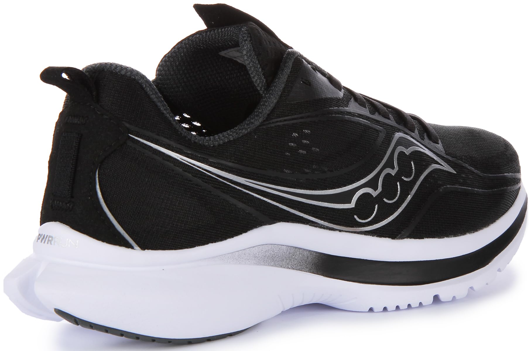 Saucony Women's Kinvara 13 Running Shoe, Black/Silver, 11.5 Wide