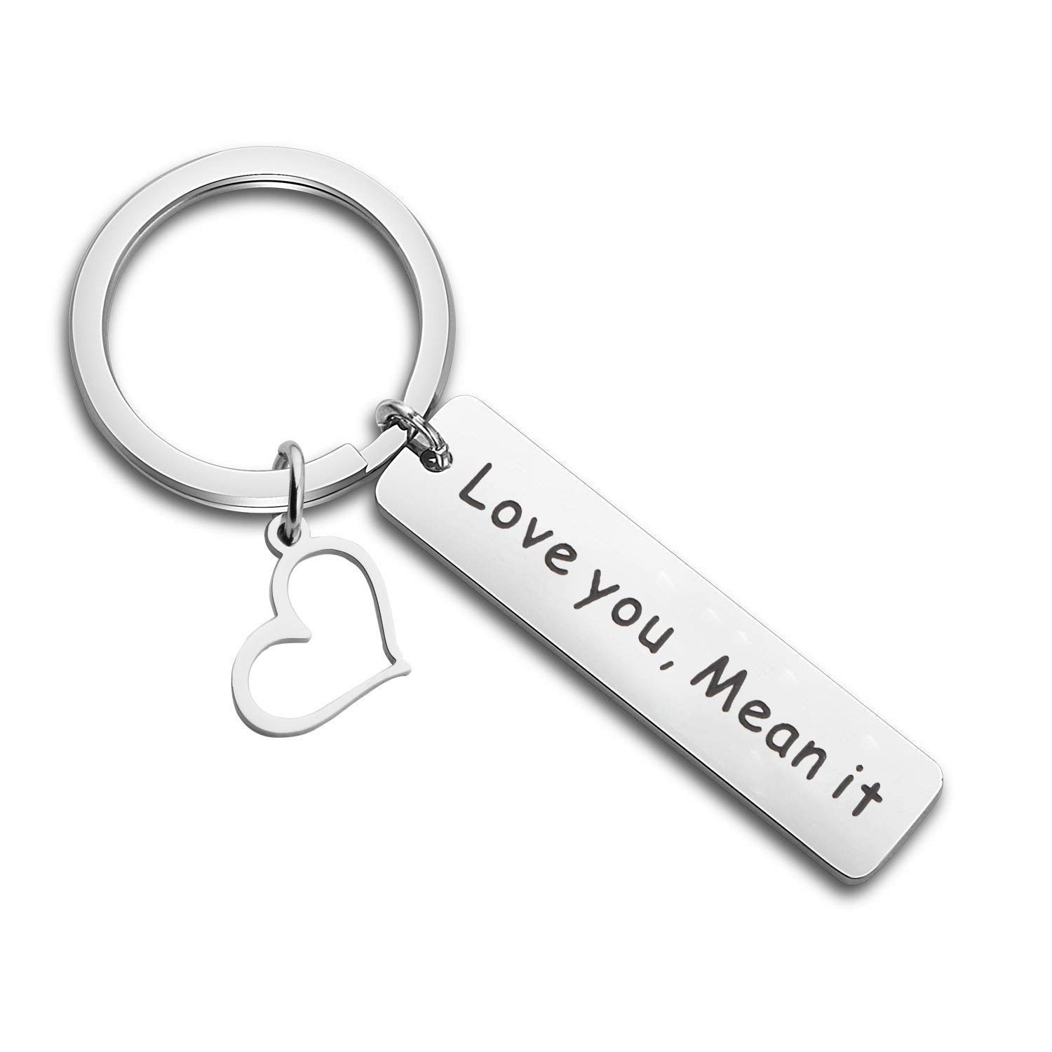 MAOFAED Couple Jewelry Gift for Boyfriend Love You Mean It Valentines Day Gift for Her
