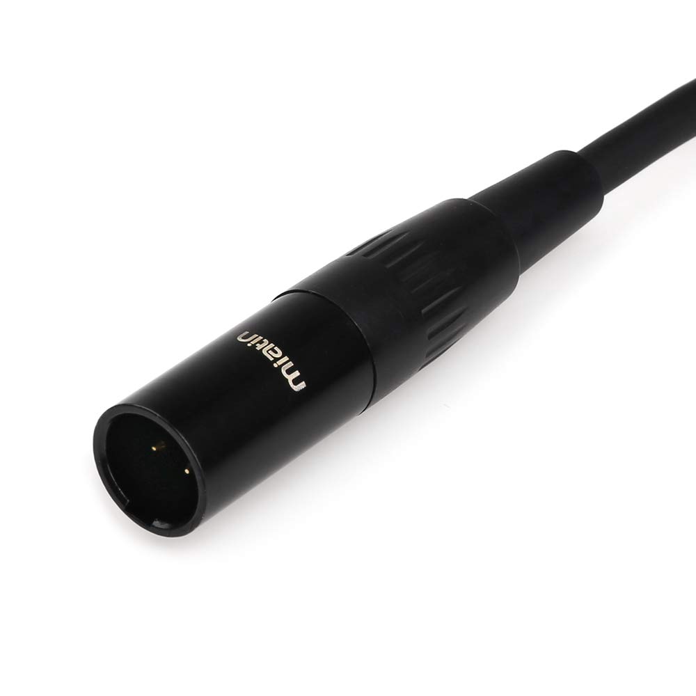 MIATIN Mini-XLR Male to XLR Female Microphone Patch Cable Mini XLR 3 Pin Pro Lapel Audio Replacement Cable 5.9Feet/1.8Meters