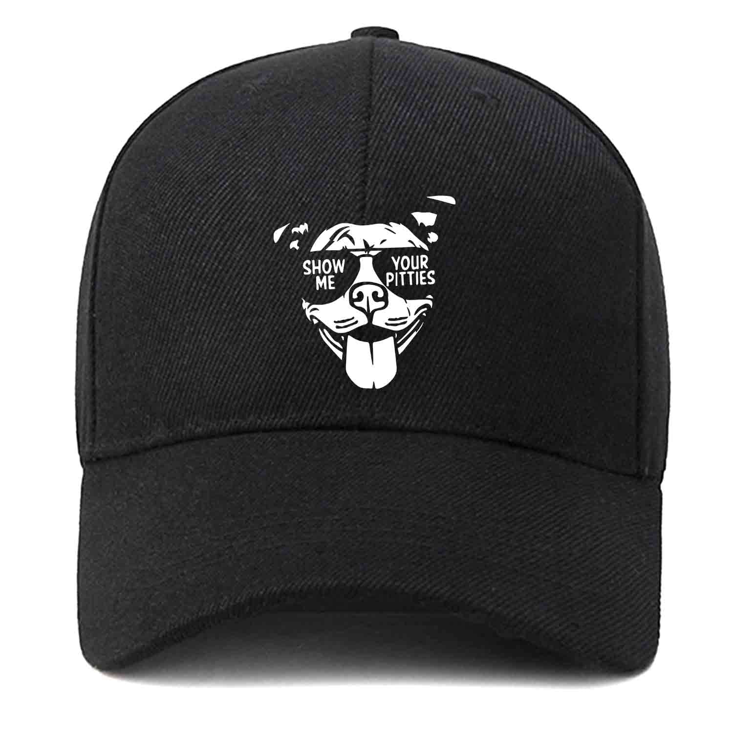 SHITOUPU Show Me Your Pitties Baseball Cap,Unisex Dad Cap,Adult Athleisure Cap Adjustable