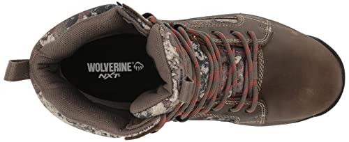 Wolverine Men's Sightline Waterproof Insulated Mid Calf Boot, Gravel/Timber, 8