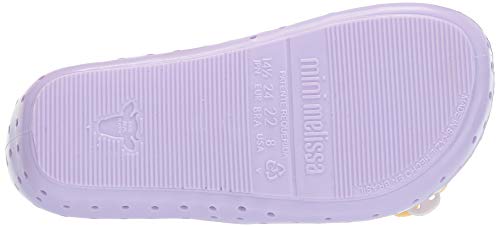 Mini Melissa Girls' Mini Furadinha XII Mary Jane Flat Purple 5 Medium US Toddler