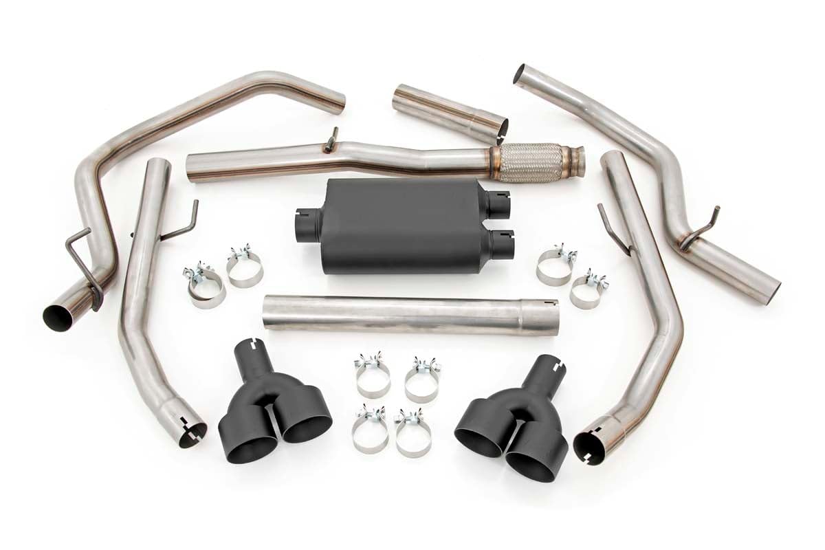 Rough Country Dual Cat-Back Exhaust for 19-24 Chevy/GMC 1500 | 6.2L - 96014
