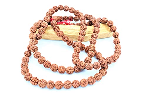 Rudraksha Mala Beads Necklace With 108 Prayer Beads for Japa, Meditation, And To Increase Calmness