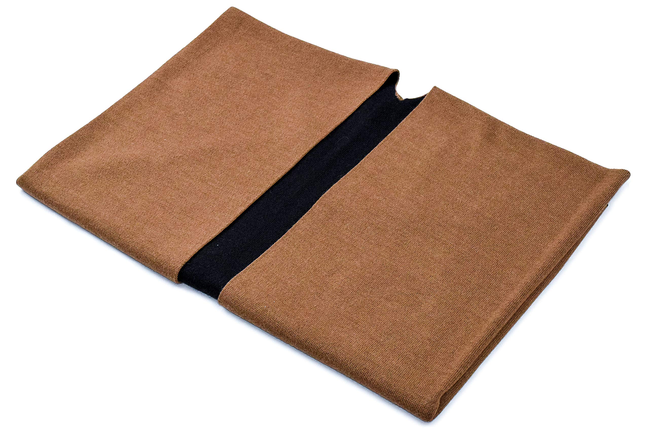 Rugged Andes Trading Company 100% Baby Alpaca Wool Ruana Wrap (Brown and Black)