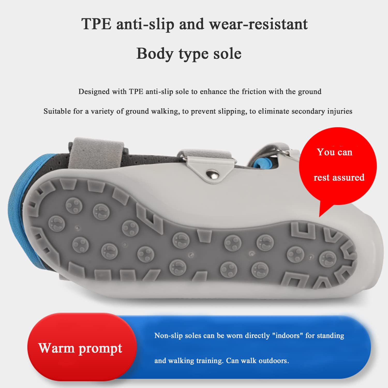 Short Walker Fracture Boot, Ankle Brace Post-Operative Fixation Shoe for Fracture Recovery, Protection and Healing After Foot Or Ankle Injuries,Right,M