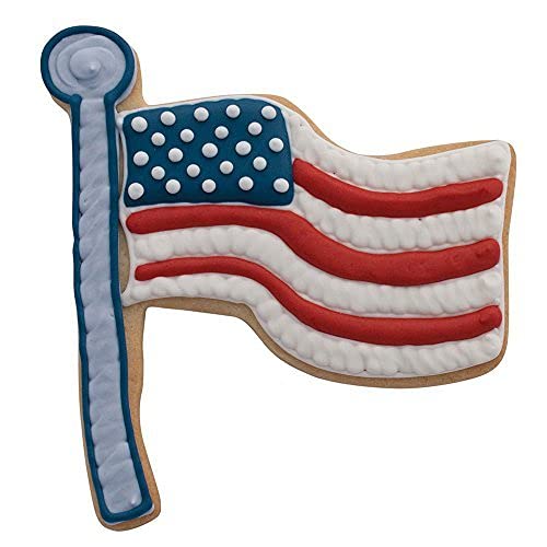 USA Cookie Cutters 2-Pc. Set Made in the USA by Ann Clark, USA Map, American Flag