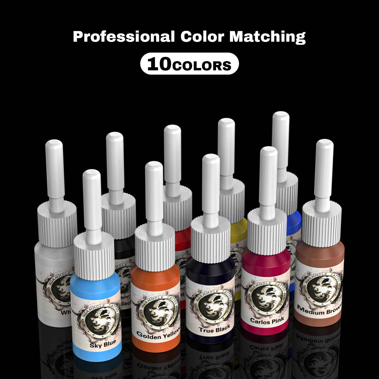 Wormhole Tattoo Kit, Rotary Tattoo Pen for Beginner,Tattoo Machine Kit Professional Complete with Tattoo Cartridge Needles, Tattoo Supplies