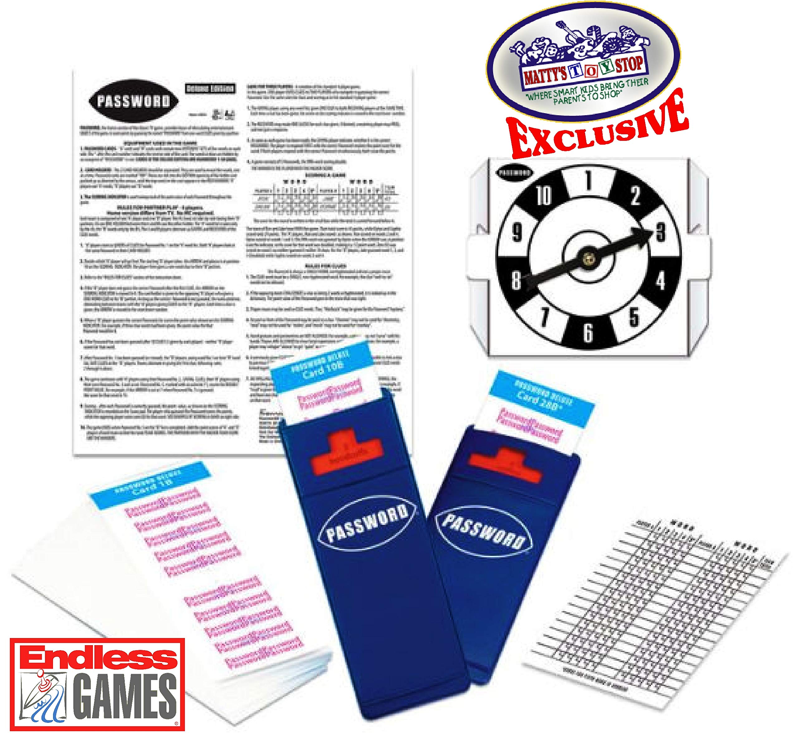 Password Deluxe Edition The Original Word Association Game with 100 Word Cards & 2,000 New Words - Matty's Toy Stop Exclusive