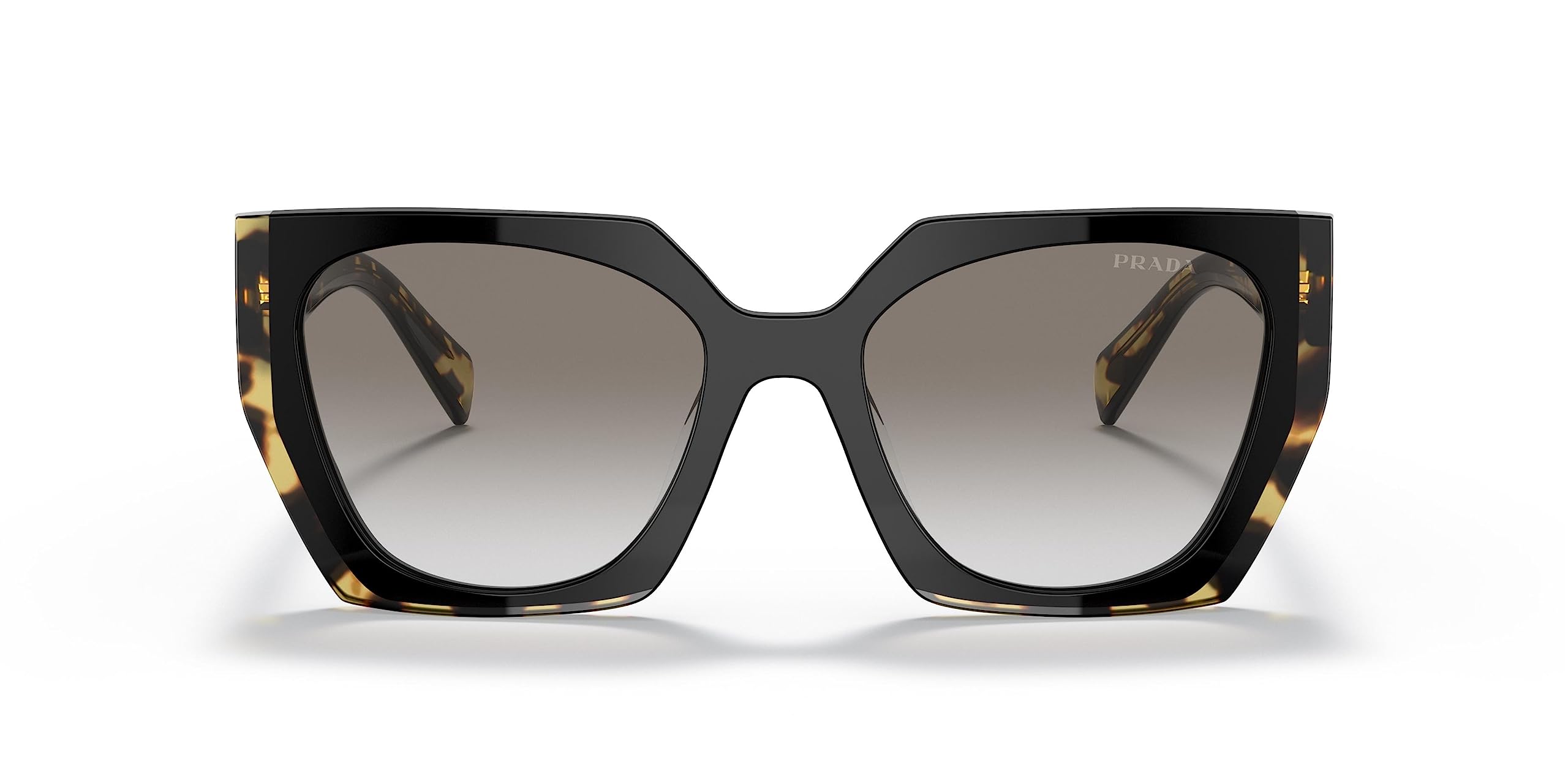 Prada PR 15WS Women's Sunglasses Black/Medium Tortoise/Grey Gradient 54