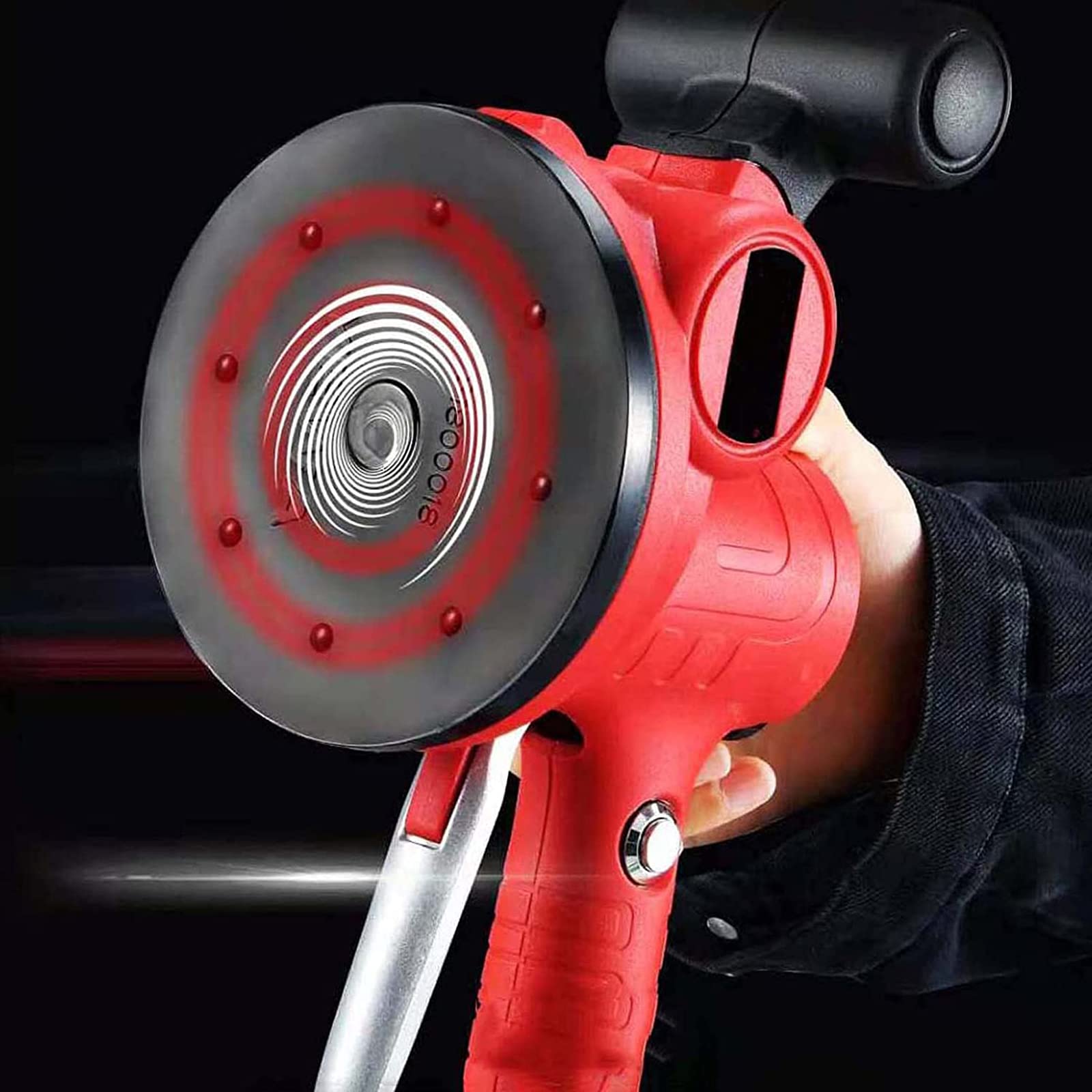 UZIAH Tile Vibrator Tiling Machine Suction Cup 6 Speed Adjustable Automatic Vibrator Leveling Tool with 1 Battery
