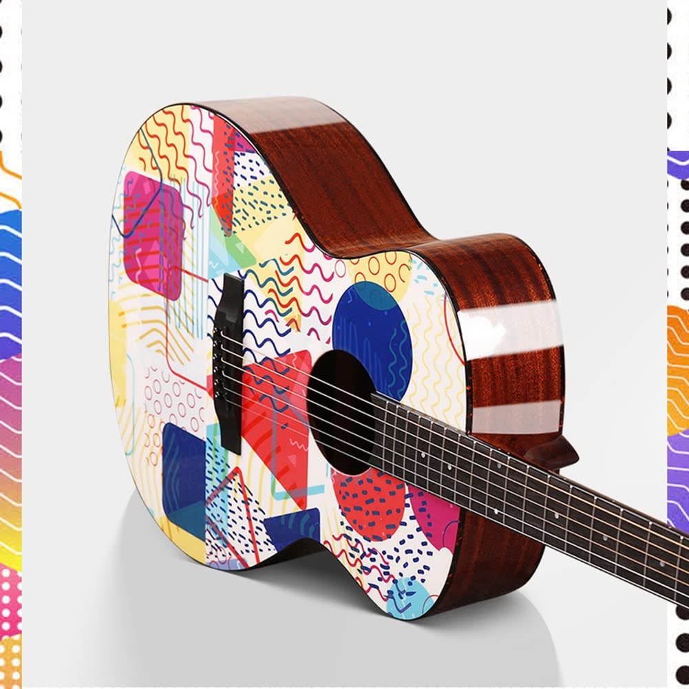 YYFANG Folk Guitar, Excellent Resonance Characteristics, Wide Dynamic Range, Smooth and Bright Sound Quality, Excellent Stability, Precise and Stable Tuning (Color : Natural, Size : 40 inches)