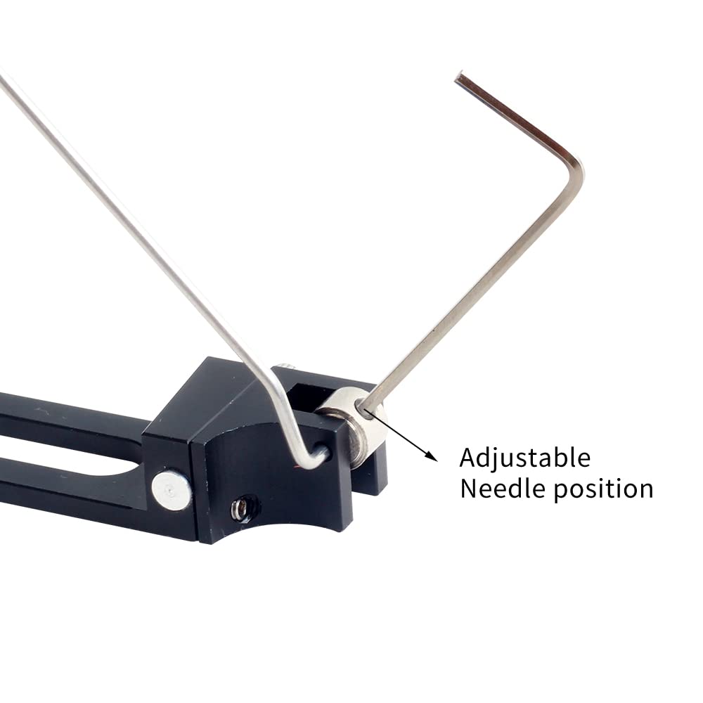 SOPOGER Archery Recurve Bow Magnetic Arrow Rest Screw on Micro Arrow Rest Right Hand for Hunting Target Shooting Outdoor Accessories (Black)