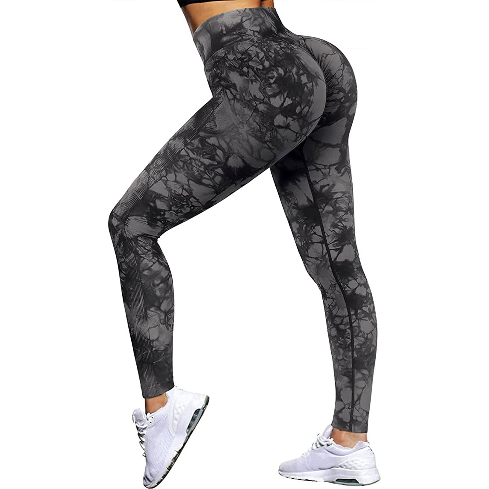 RICH BRIA Butt Lifting High Waisted Leggings for Women Honeycomb Ruched Yoga Pants Workout Tummy Control Booty Tights