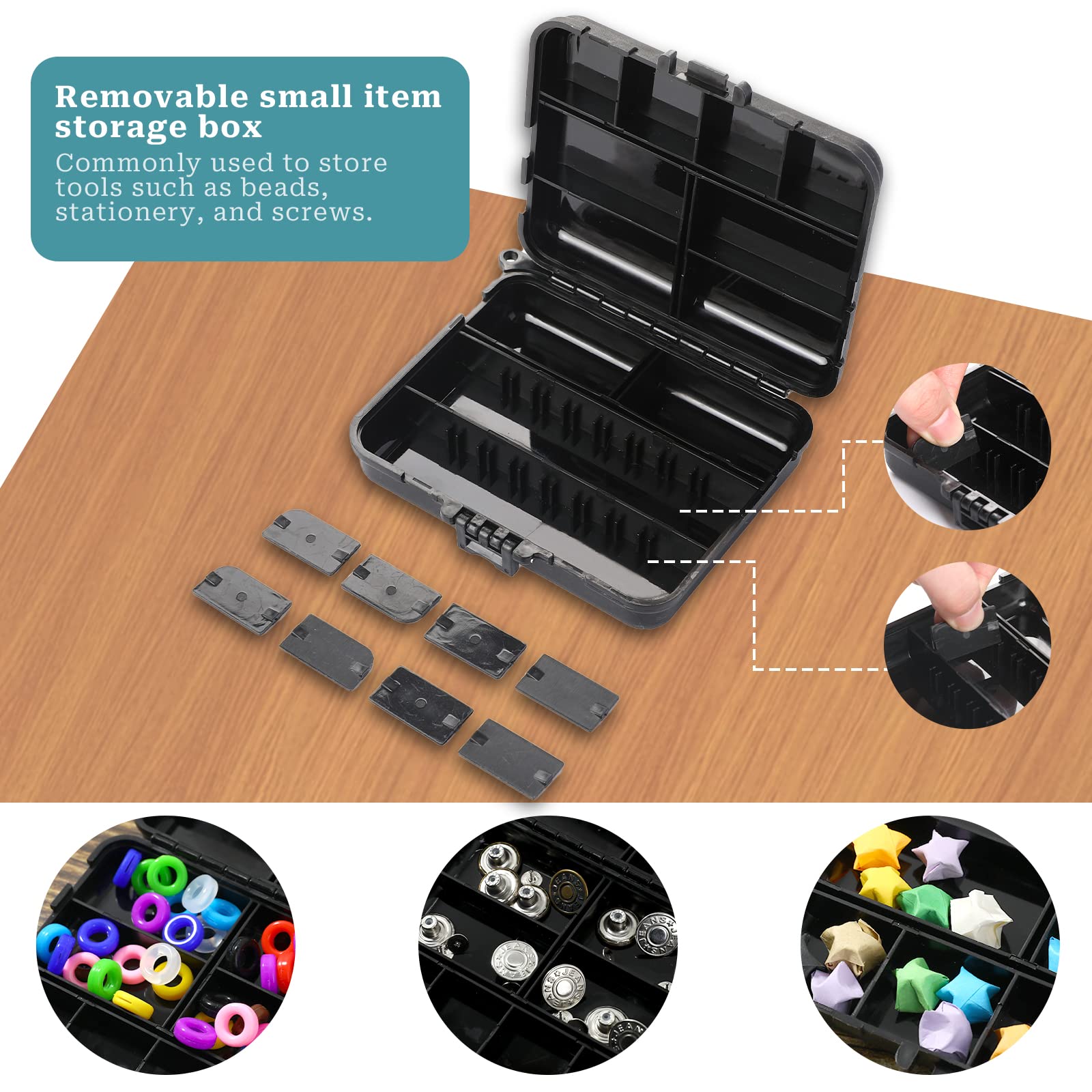 Small Fishing Tackle Box Organizer with Removable Dividers, Fishing Storage Lure Box Tackle Box Organizers Storage Boxes Plastic Tackle Box Containers Case