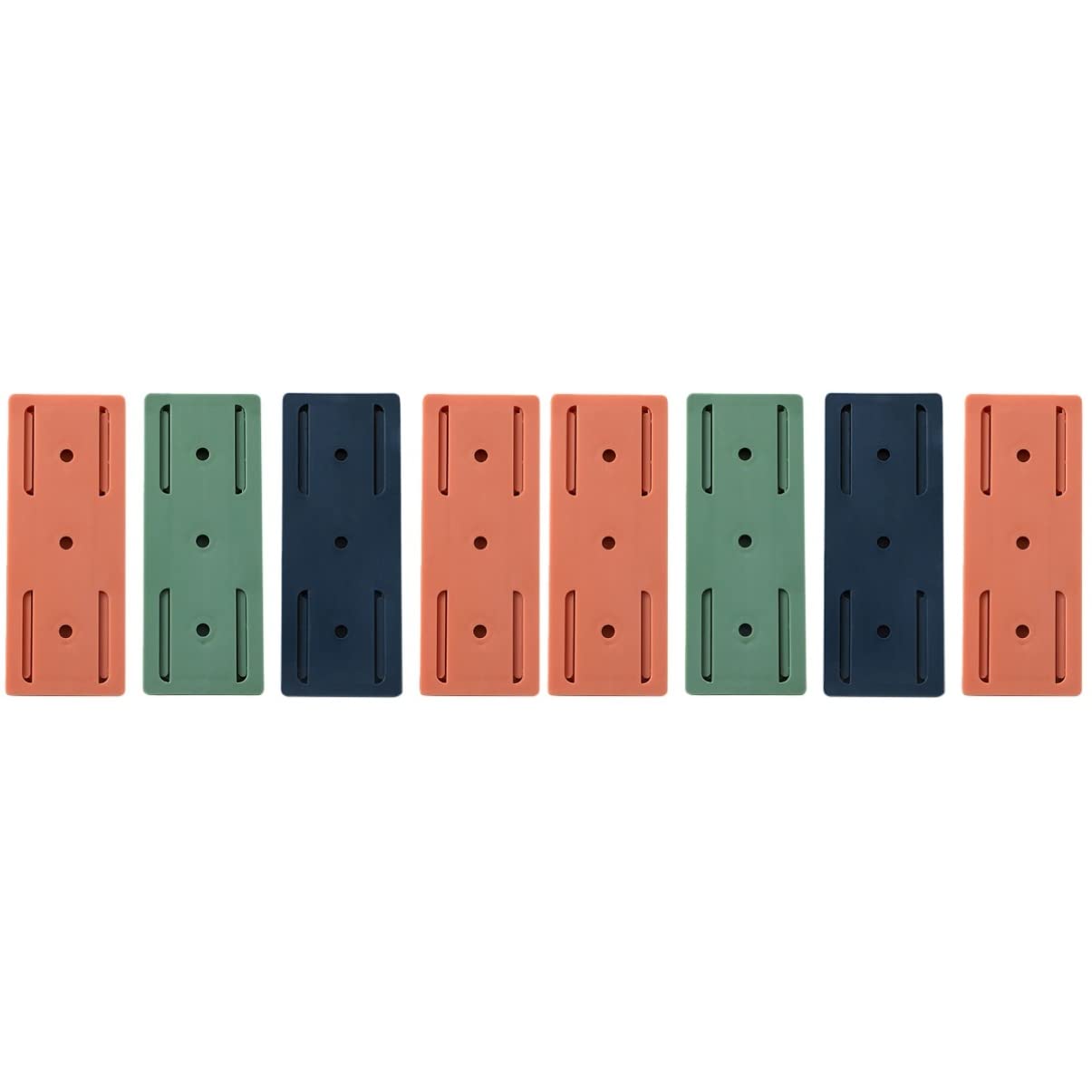 Zerodeko 8 Pcs Power Strip Wall Mount Fixator Holders Strips Cable Organizer (Random Color)