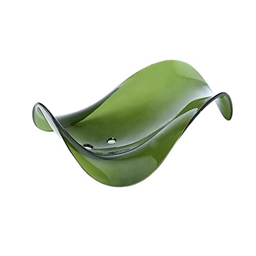 PLMM soap Box, 1PC Soap Box Portable Streamlined Soap Holder Dish Storage Plate Tray Shower Sponge Soap Drain Rack Bathroom Storage Gadgets 06