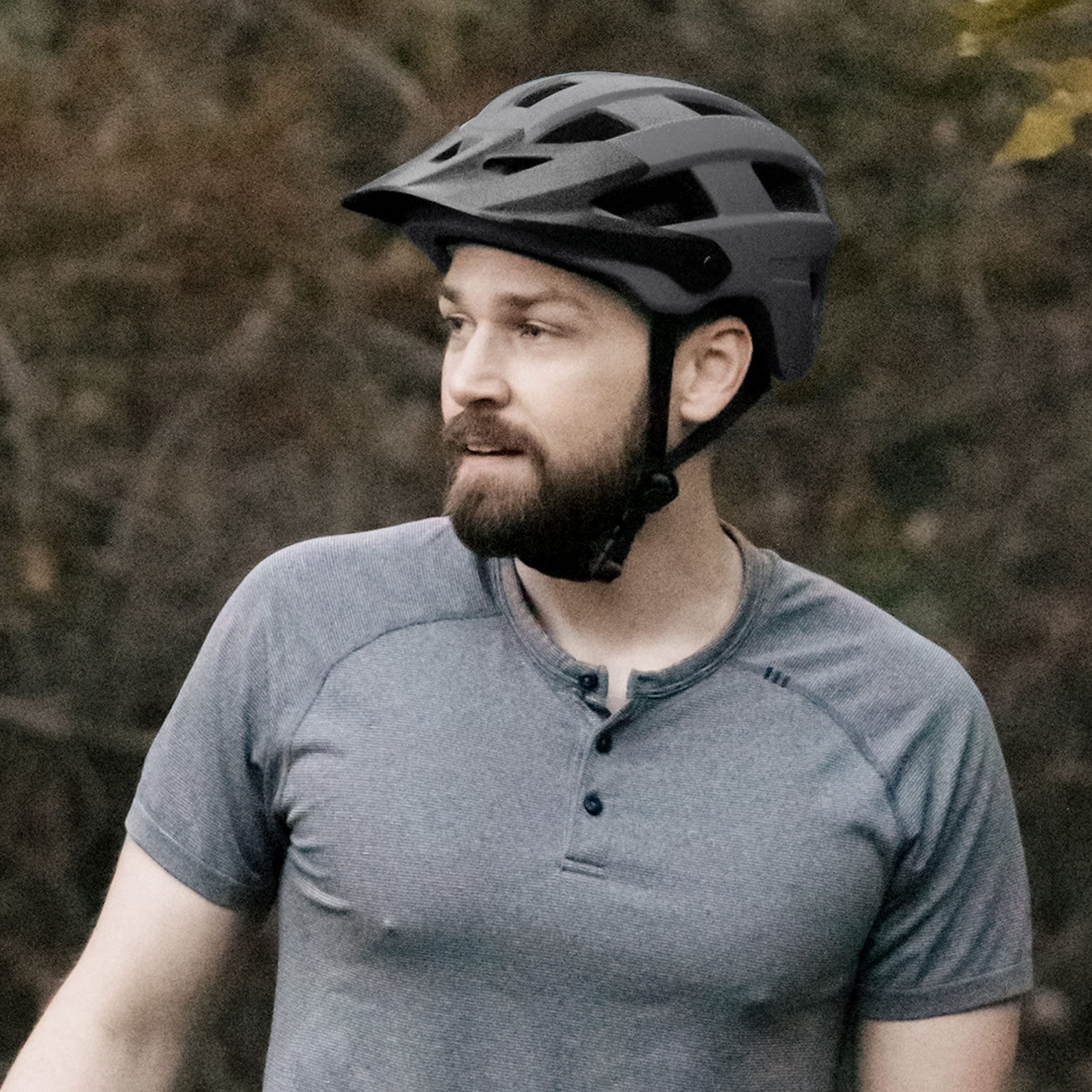 Retrospec Rowan Mountain Bike Helmet for Adults - MTB Style with Removable Visor and EPS Foam Interior for Men & Women – Adjustable Size, Lightweight & Breathable