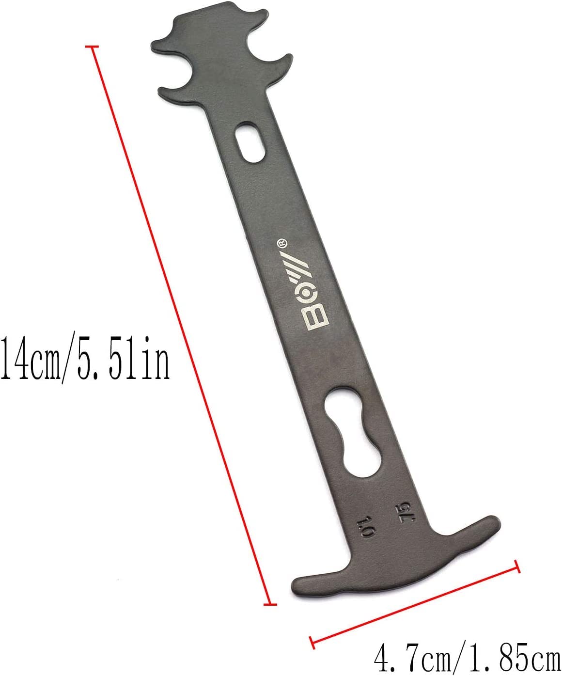 TAODAN Bicycle Chain Wear Indicator Stretched Chains Gauge Checking Tool Mountain Road Bike MTB Chains Measurement Ruler