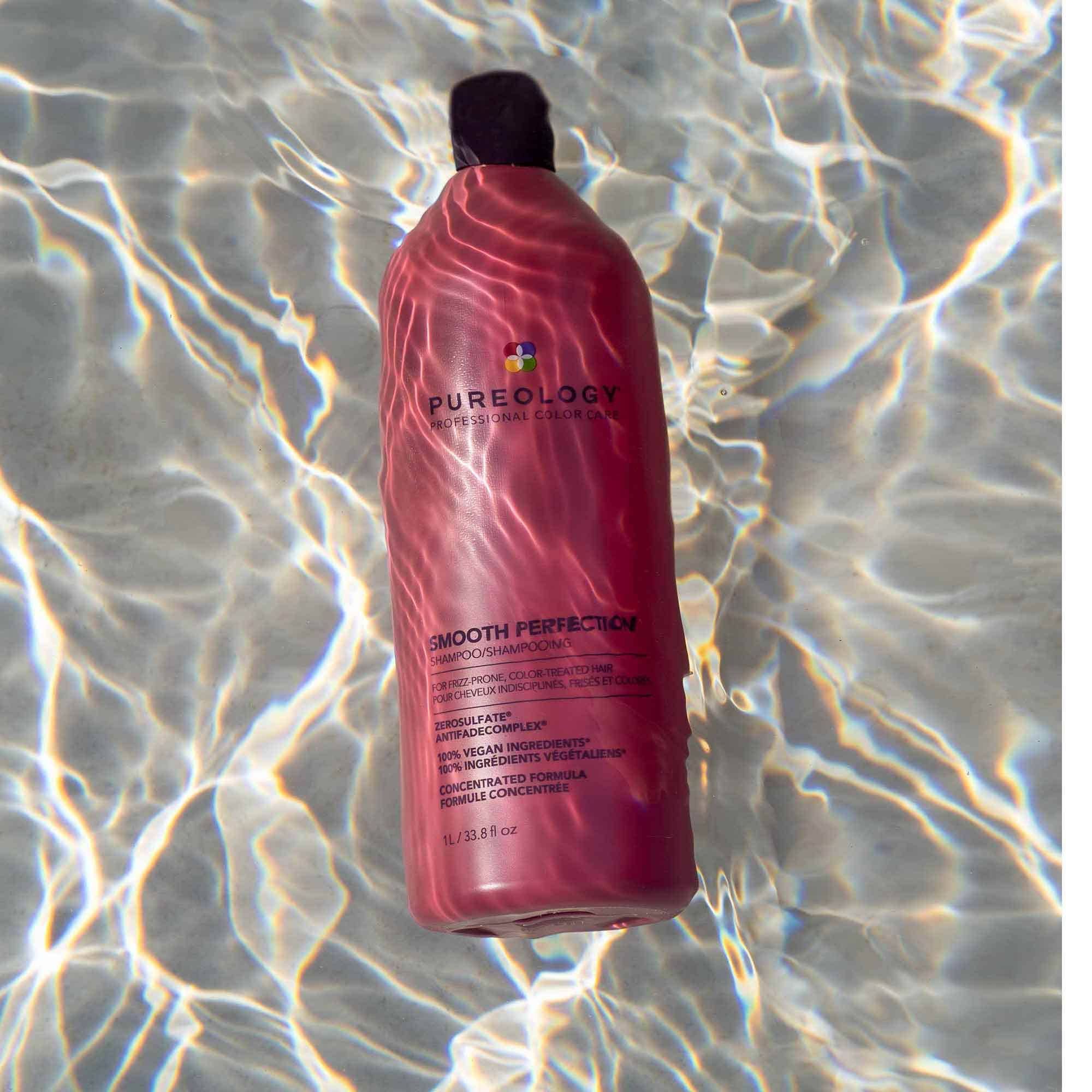 Pureology Smooth Perfection Shampoo | For Frizzy, Color-Treated Hair | Smooths Hair & Controls Frizz | Sulfate-Free | Vegan | Updated Packaging | 33.8 Fl. Oz. |