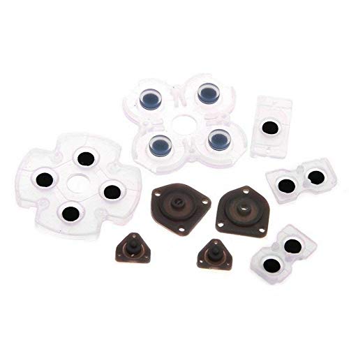 New Silicone L R Conductive Rubber Adhesive Button Pad Keypad for PS4 JDS 011 001 030 040 055 Controller (JDS-001 JDS-011)