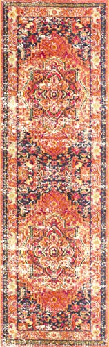 nuLOOM Vintage Mackenzie Runner Rug, 2' 6" x 6', Orange