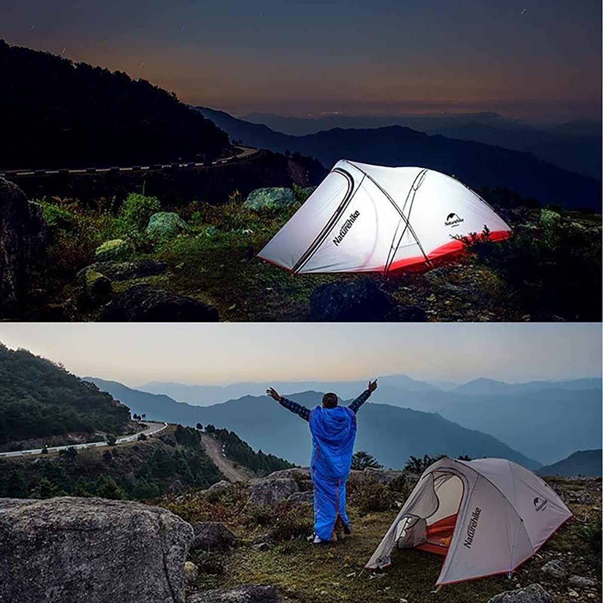 Naturehike Cirrus 2 Person Camping Tent Lightweight Waterproof Backpacking Tent (Green)
