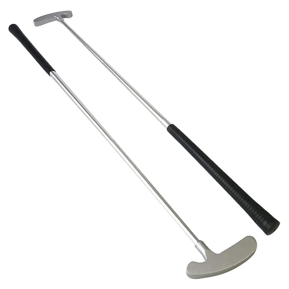SIGNABOT Golf Practice Putter Head Silver Head Double Two- for Left/Right Handed Golf