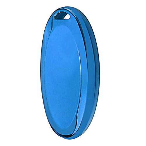 Pursuestar Soft TPU Remote Smart Key Cover Fob Case Shell for Nissan 3/4/5 Button Altima Maxima Armada Murano Rogue Sedan Pathfinder Versa Leaf Titan Infiniti - Blue