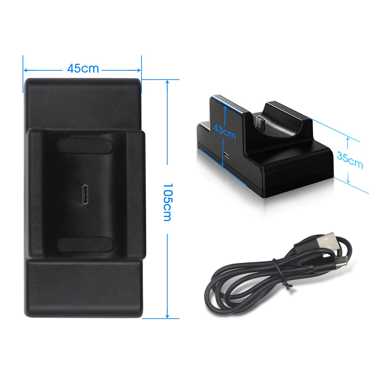 PS5 Controller Charger, Charging Station Compatible with PS5 Single Controller USB Fast Charging Station Dock for Sony Playstation5 / PS5 Controller