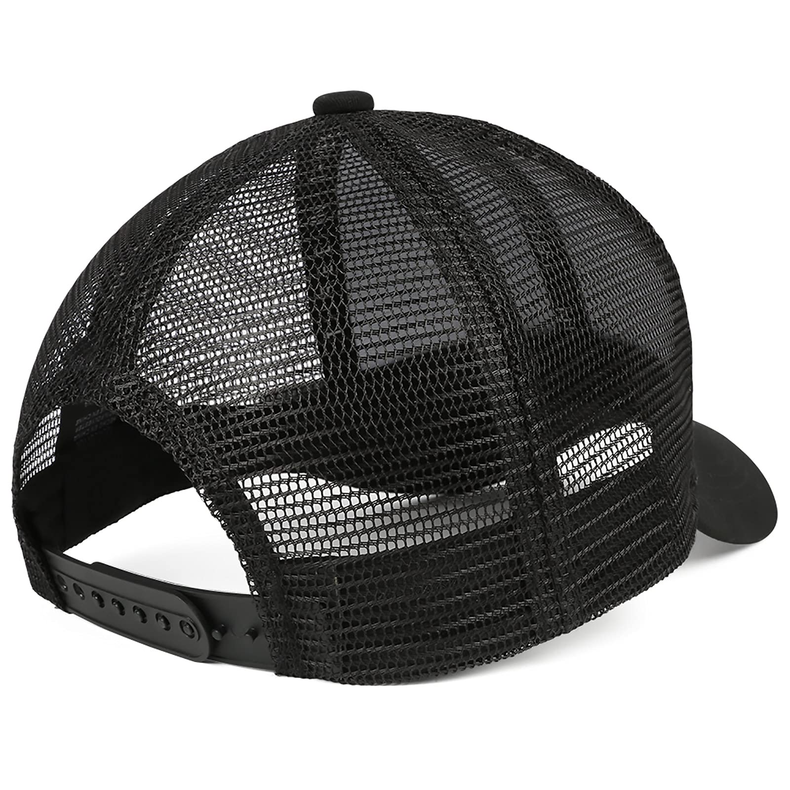 Nuyjimr American Team Hockey USA Flag Unisex Trucker Hats Visor Hats Mesh Hats Black