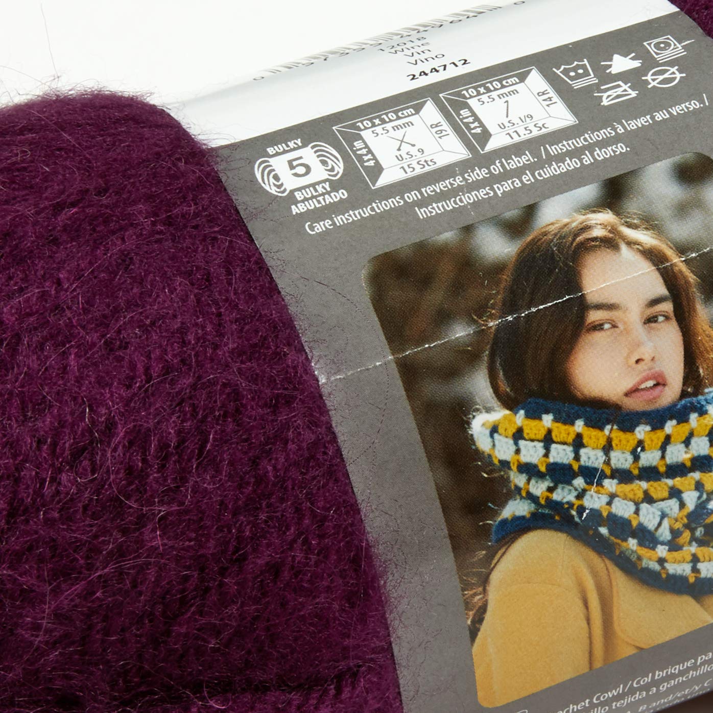Patons Lincoln Fog Yarn Wine