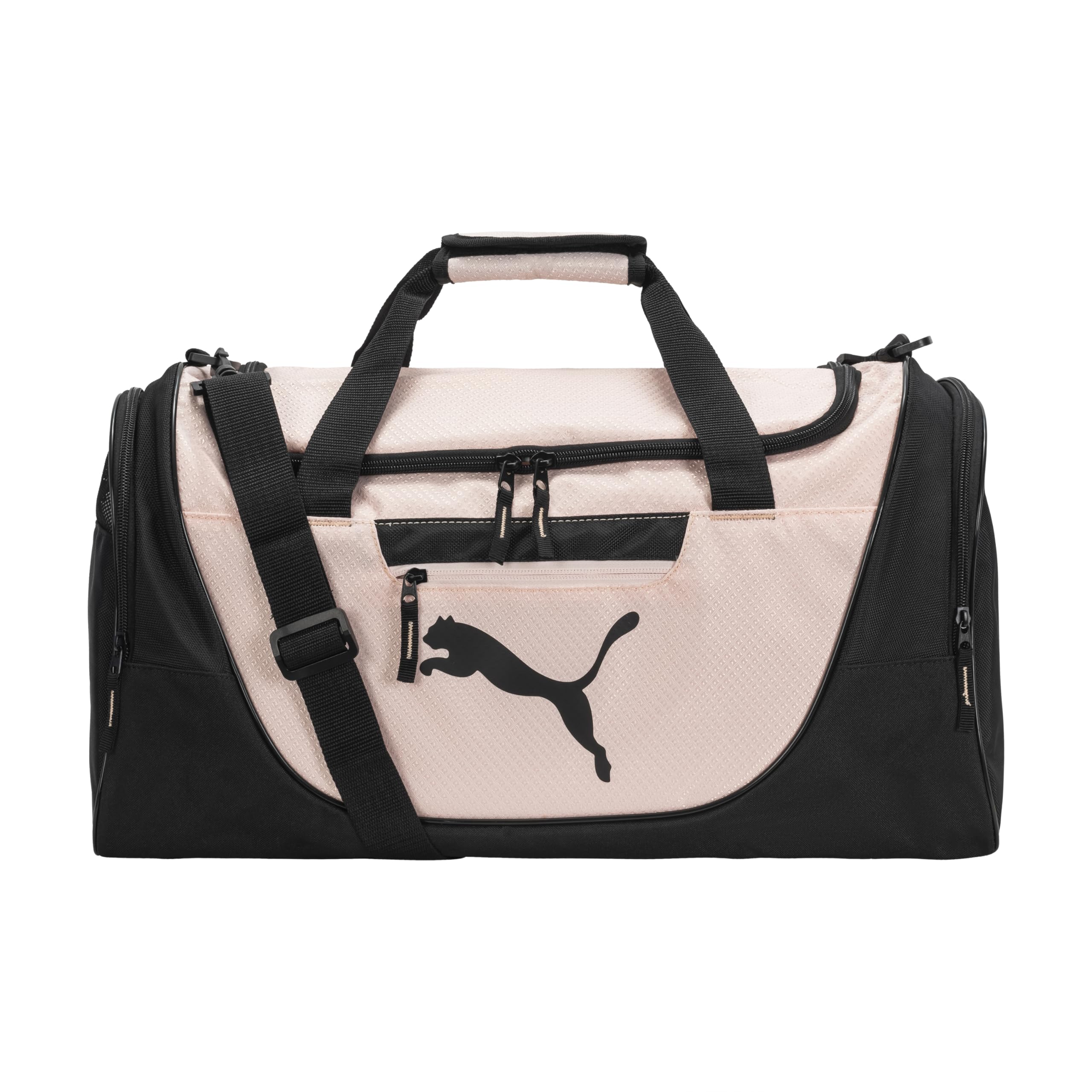PUMA Women's Evercat Candidate Duffel Bag, White/Multi, One Size