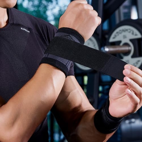 YUNYILAN 2 Pack Wrist Brace Carpal Tunnel, Wristbands Compression Wrist Strap, Wrist Wraps Support Sleeves for Work Fitness Weightlifting Sprains Tendonitis Pain Relief Breathable (Black, L)