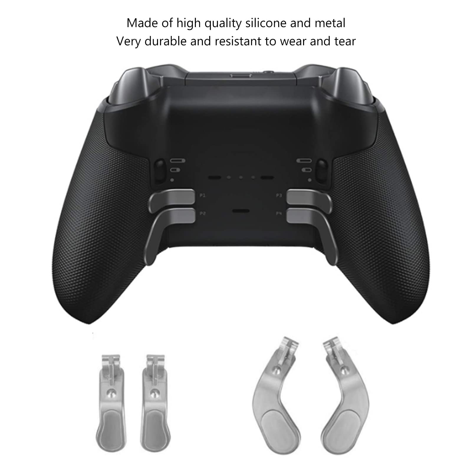 ReplacementAccessoryKit, Silver Comfortable Touch Metal Professional ControllerAccessoryParts Easy to Install for Game Controller