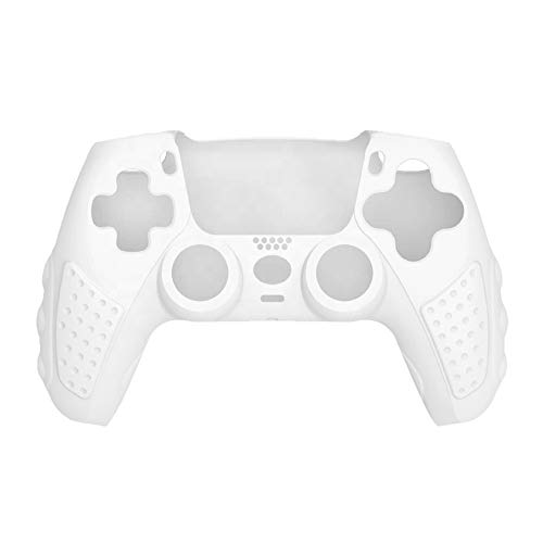 PS5 PlayStation 5 DualSense Wireless Controller Silicone, Non-Slip, Sweat-Proof Skin Covers, Pack of 3 colors (Black, Blue & White), plus 6 Analog Grips in three different sizes