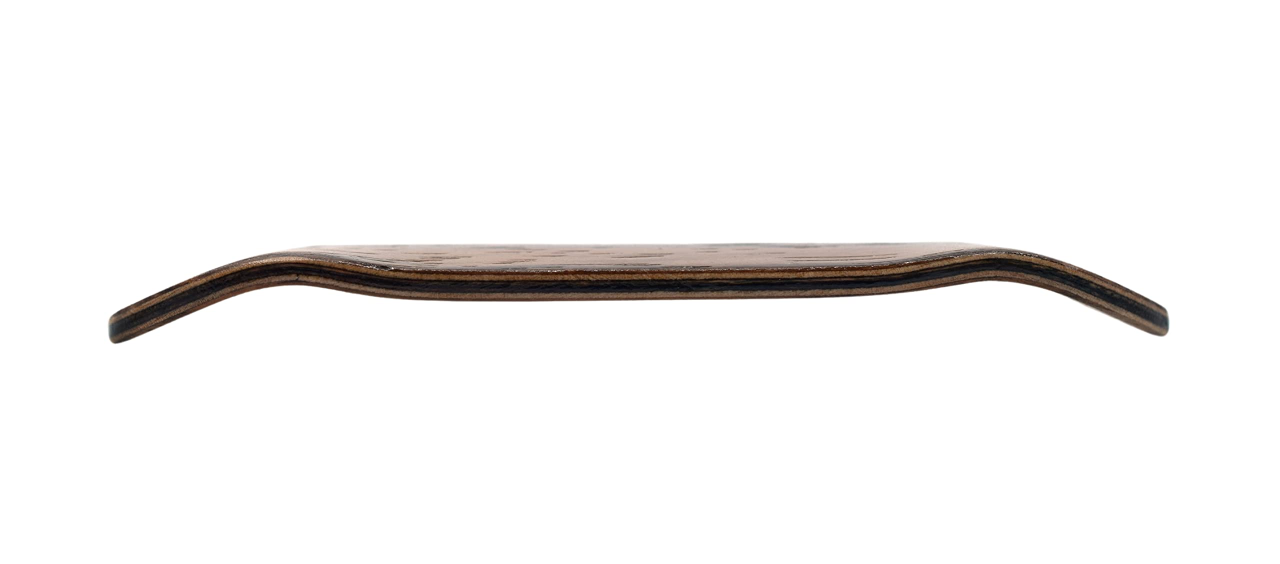 Teak Tuning Prolific Wooden Fingerboard Deck, 35mm x 95mm Popsicle Shape - Two Tone with Black Mid Plies - 6 Ply with Double Color Mid Plies - Includes Prolific Foam Tape