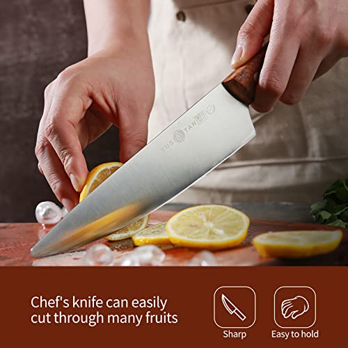 YUSOTAN Santoku Knife-Chef Knife,Multi-Designed Handles In Various Materials (Rosewood Chef Knife-7 inch)