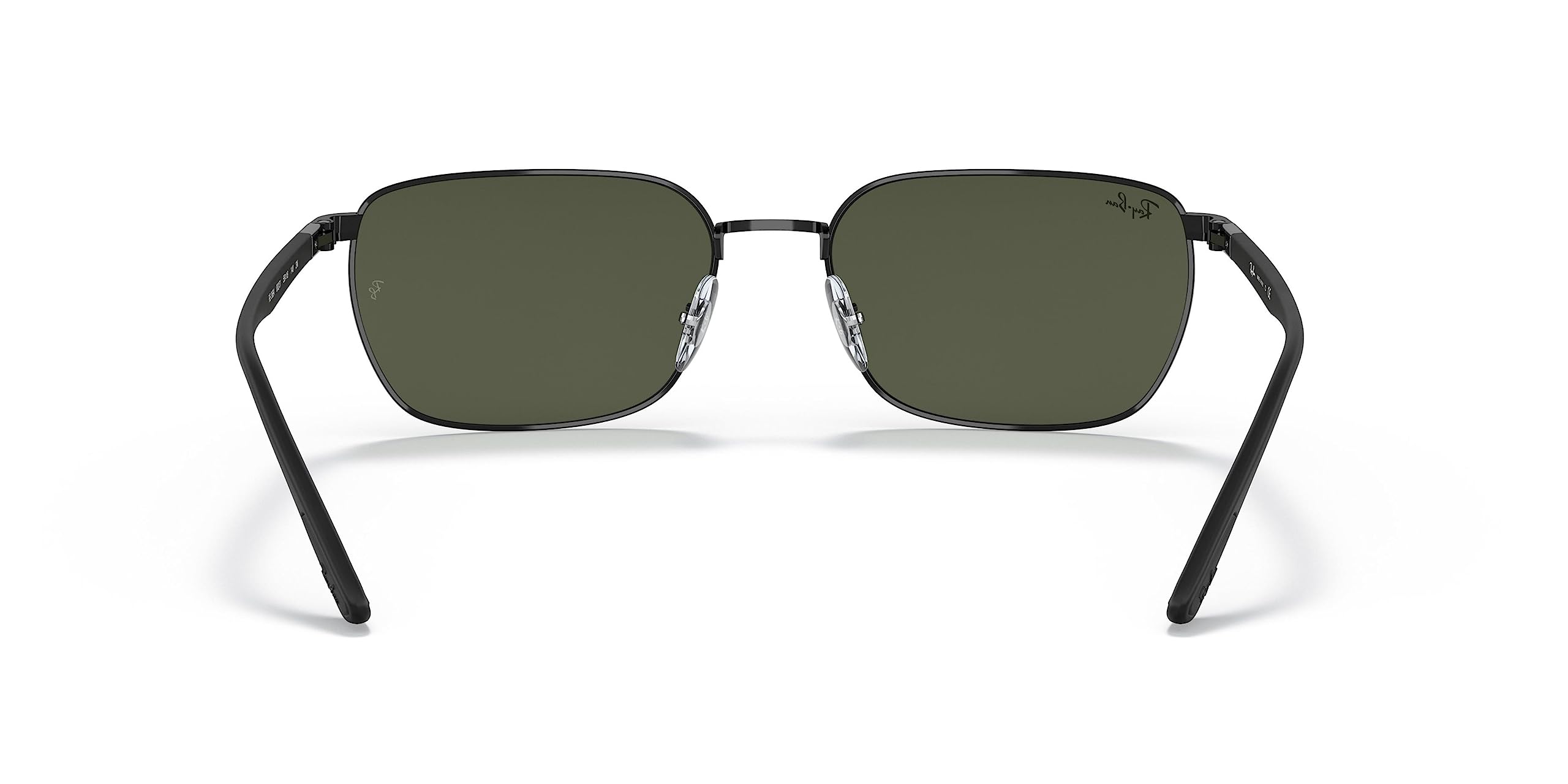 Ray-Ban RB3684 Rectangular Sunglasses, Gold/Clear Gradient Blue, 58 mm