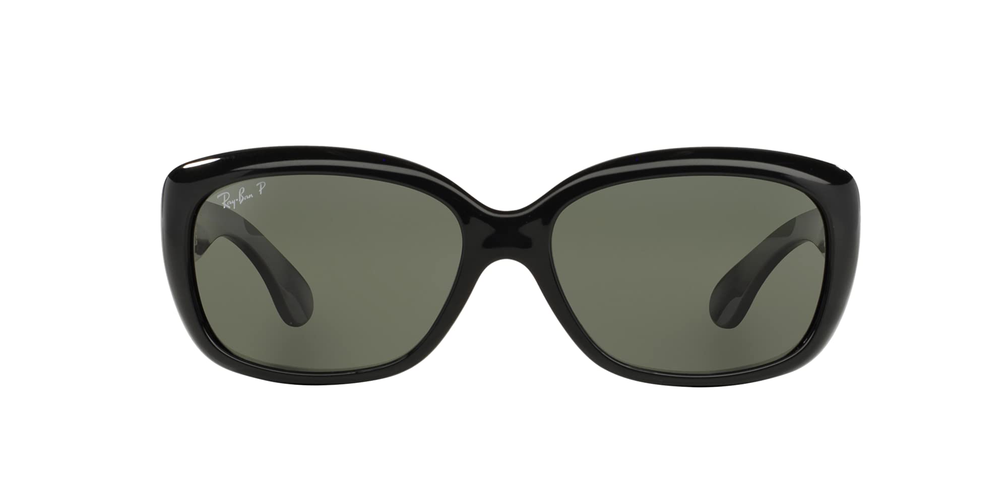 Ray-Ban RB4101 Jackie Ohh Sunglasses + Vision Group Accessories Bundle for womens (Black/Light Grey Gradient Dark Grey Polarized (601/T3)