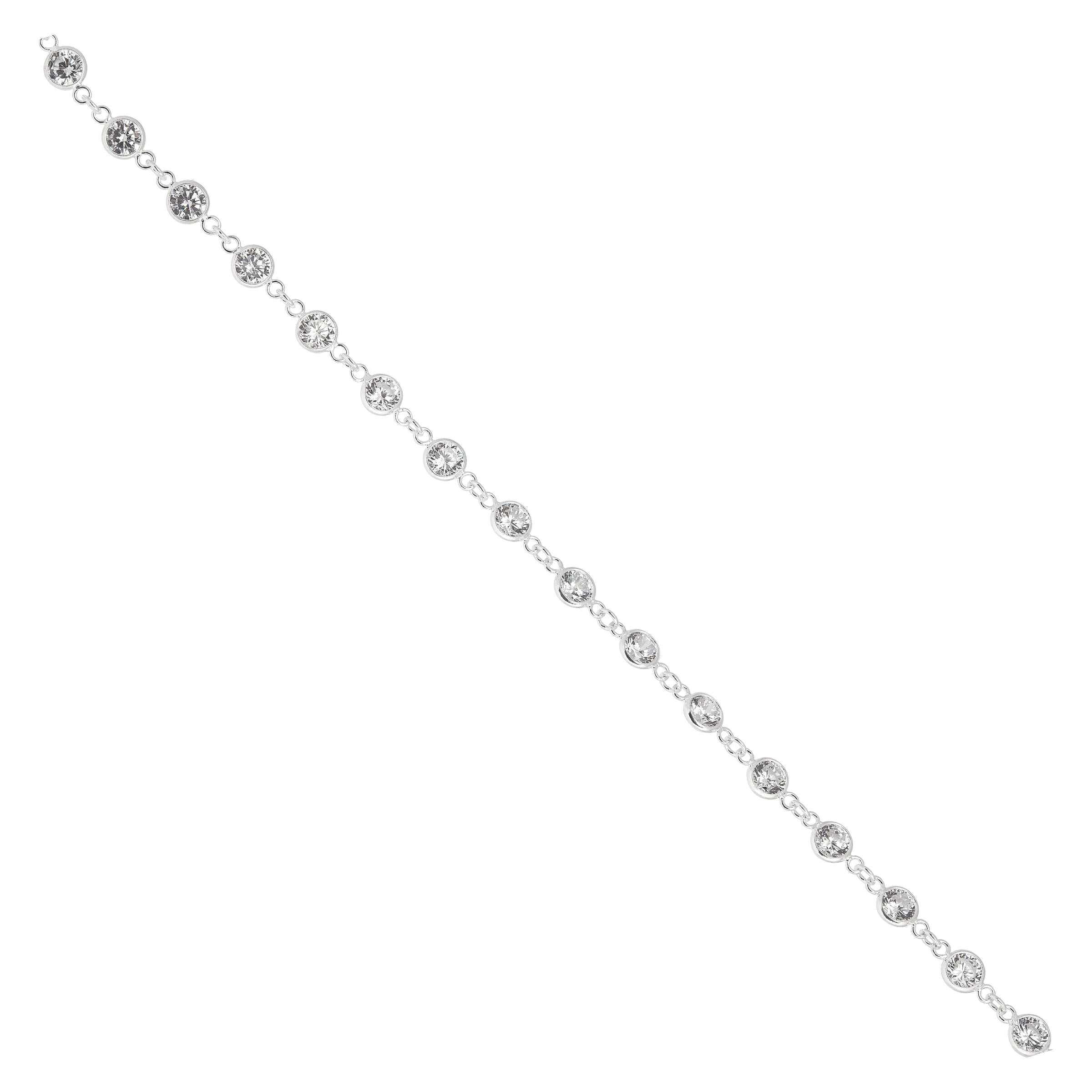 Silpada 'Like No Other' Sterling Silver Cubic Zirconia Necklace, 16" + 4"