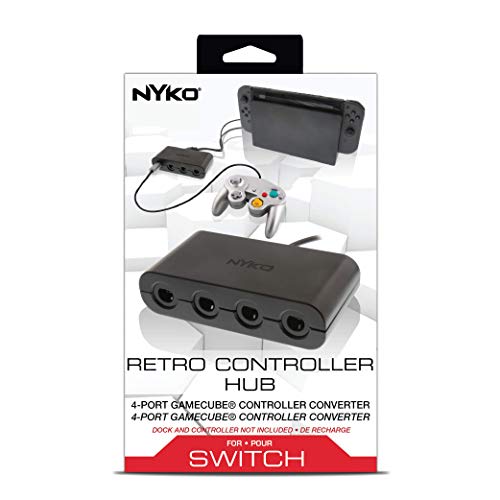 Nyko Retro Controller Hub - 4 Port GameCube Controller Adapter for Nintendo Switch
