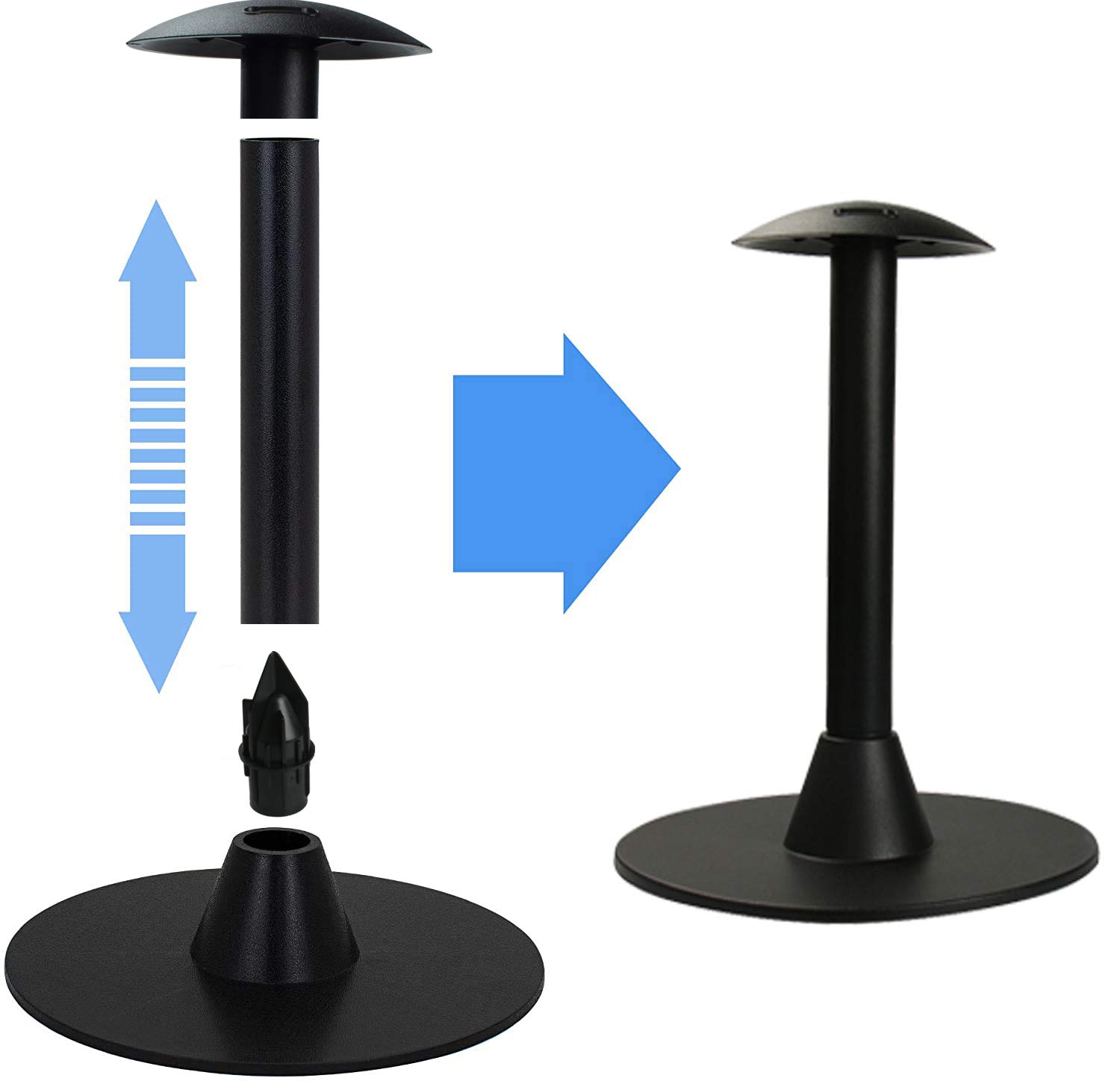 NEXCOVER Boat Cover Adjustable Height from 12" to 54" ABS Support Pole (1 Pack) | 6-Stage Extension System Pontoon Boat Cover Poles